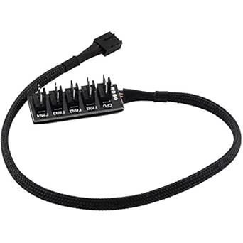 Amazon.com: Molieeigin Case PC Cooler Fan Power Cable 1 Female to 5 ...