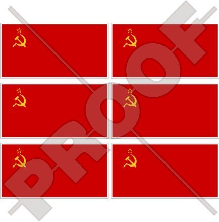 Amazon.com: SOVIET UNION Flag USSR Communist Russia 40mm (1,6") Mobile ...