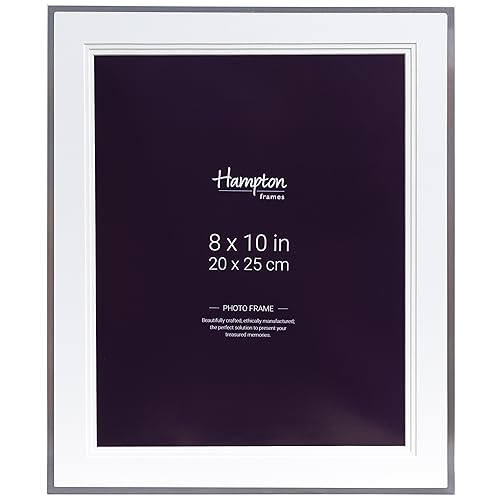 Hampton Frames MARBELLA 8×10 (20x25cm) Silver Elegant Photo Frame with ...