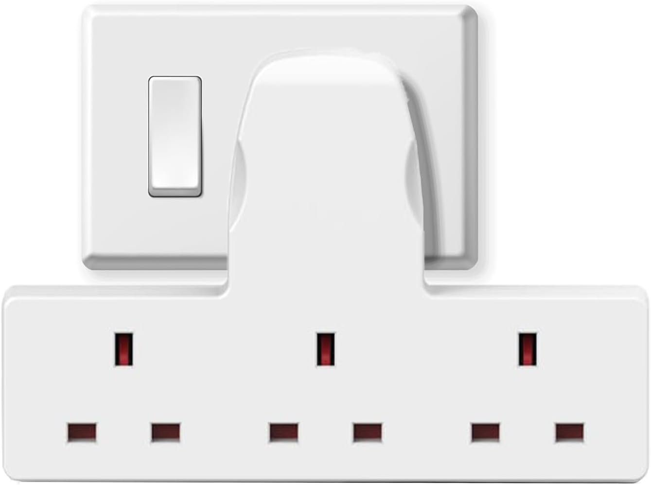 Multi Plug Adaptor, 3 Way Plug Adapter Uk Surge Protected Triple ...