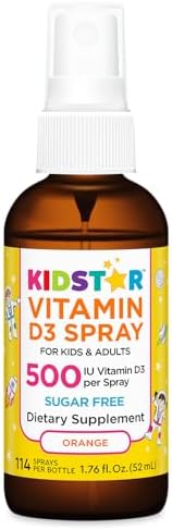 Amazon.com: KidStar Nutrients - Vitamin D3 Spray 500 IU, 52ml Organic ...