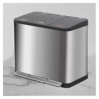 Amazon.com: Trash Can Kitchen Large Capacity Foot-Operated Trash Can ...