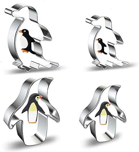 Amazon.com: Penguin Cookie Cutter Set for Baking - 4 Piece - Animal ...