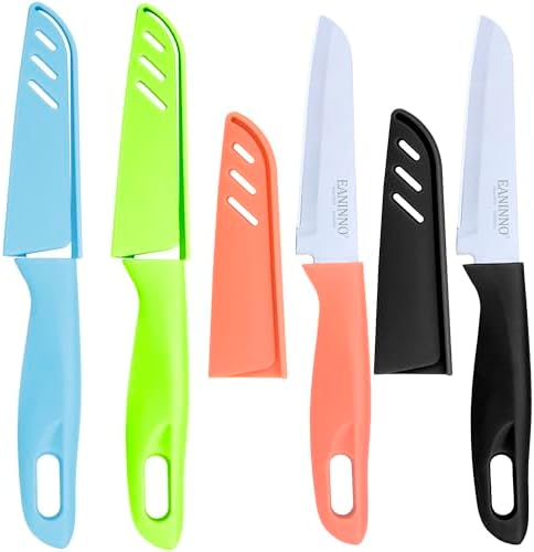 Amazon.com: JJOO Paring Knives, Stainless Steel Paring Knife Set with ...