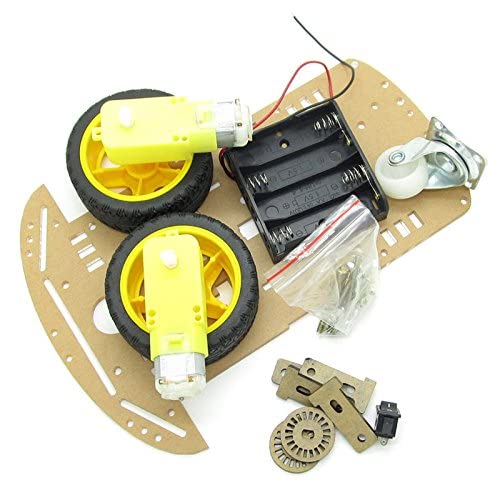 Amazon.com: Robot Smart Car Chassis Motor Kit for Arduino Tracker Coded ...