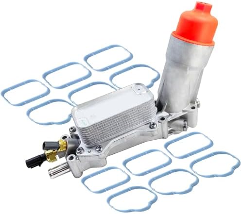 Amazon.com: Aluminum Engine Oil Cooler & Oil Filter Housing | Fit for ...