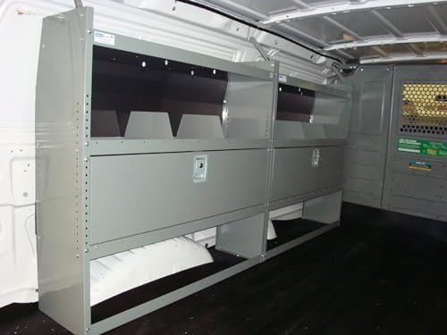Amazon.com: True Racks Van Shelving Package Set of 2 Shelves with Doors ...