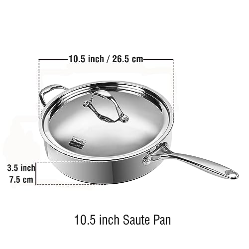 Snapklik.com : Cooks Standard Multi-Ply Clad Stainless Steel Saute Pan ...