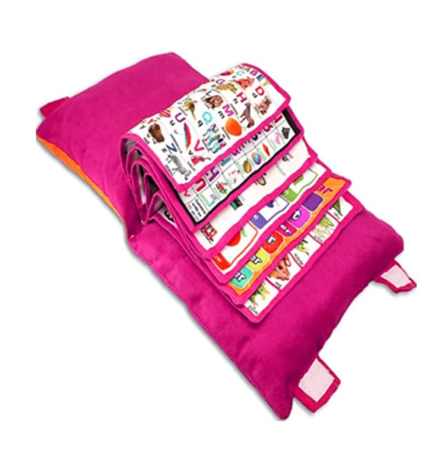 Global Mall Learning Cushion Pillow Book for Kids with 2 Languages ...