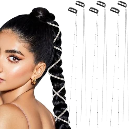 Amazon.com : Chamvino 2PCS Dreadlocks Metal Tassel Ponytail Multi ...