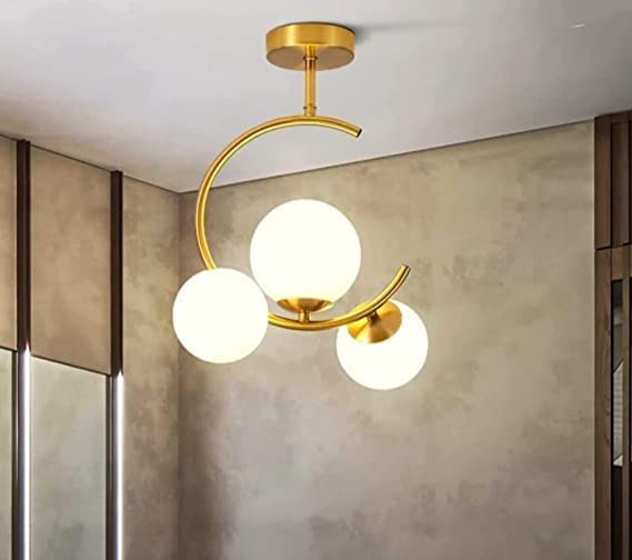 Buy VRCT Light Glass and Metal Celling Light Pendant Light Hanging ...