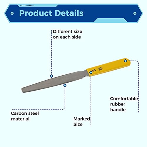Anlayliay Bass Nut File Set, Carbon Steel Guitar Fret File, Guitar ...
