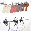 1 Pack Portable Clothesline, Elastic Clothesline Travel Washing Line ...