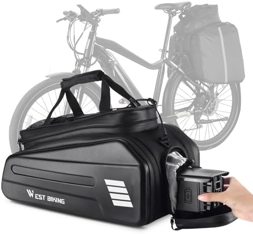 Amazon.com: CHIMONA Ebike Battery Bag - Hard Shell E Bike Rack Bag, 30L ...