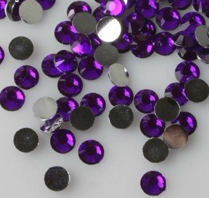 Amazon.com: 1000pcs Flat Back Rhinestones Round Brilliant 14 Cut 4mm ...