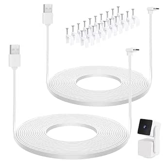Amazon.com: UYODM 2PACK 33FT USB Extension Cable Compatible with WYZE ...