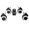 Revolving Chair Wheel set of 5 (Pin type) : Amazon.in: Home & Kitchen