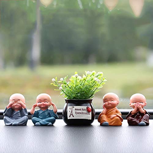 Buy Cute Cartoon Miniature Monks (4 Pcs Set) Online at Low Prices in ...