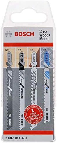 Bosch 30-Piece Basic for Wood and Metal Jigsaw Blade Set (for Wood and ...