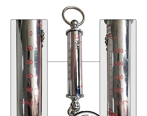 Educational Spring Balance Force Meter Dynamometer 7 Hooked Weights Set ...