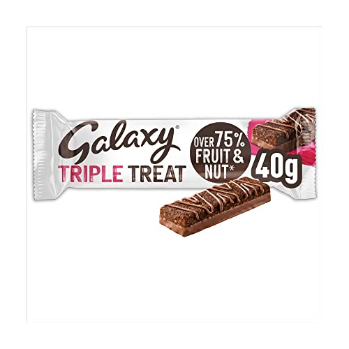 Galaxy Triple Treat Fruit & Nut Chocolate Bars, Healthy Snacks, Bulk ...