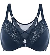 DELIMIRA Women's Plus Size Full Coverage Underwire Unlined Minimizer ...