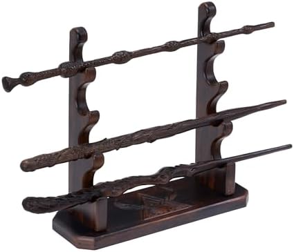 Amazon.com: EnchantZone Wizard Wand Stand Display Wooden Magic Wand ...