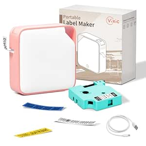 Vixic Label Maker - D1600 Label Maker Machine - Portable Bluetooth Label Makers, Small Handheld ...