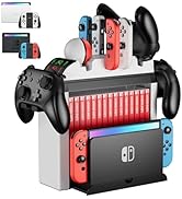 Amazon.com: Switch Organizer with Controller Charging Station, ZAONOOL ...