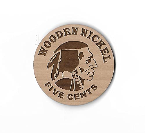 Amazon.com: Wooden Nickel One large wooden Nickel with a stand : Toys ...