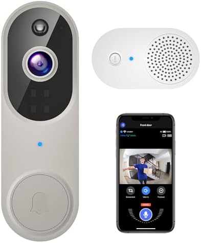 Amazon.com: 1080P Wireless Video Doorbell Camera with Chime Ringer ...