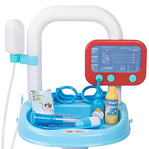 UNIH Doctor Cart Kit for Kids 3 4 5, Medical Play Set Realistic with ...