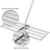 Amazon.com : VEVOR 17 x 10 Rake with 77 in Long Handle, Tool Stainless ...