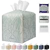 Amazon.com: Tissue Box Holder Cover Square Tissue Cube Cover PU Leather ...