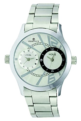Perucci Double Time Analog Cream Dial Men's Watch - PCDT (501 ...