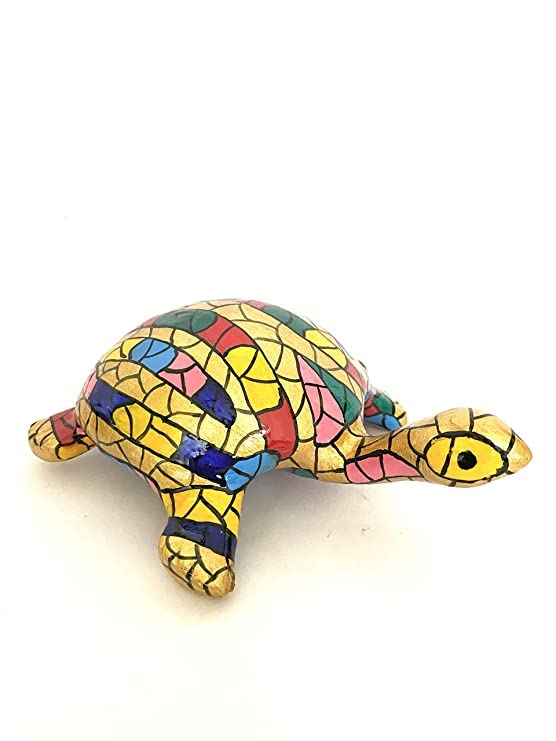 Buy Metal Tortoise Mix Panting Trunk Up Kachuwa Handicraft Decorative ...