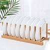 Amazon.com - Z ZICOME 8-Slots Bamboo Wooden Dish Rack Storage ...