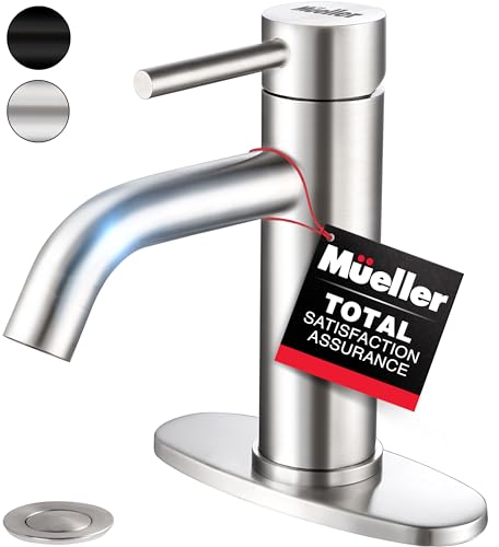 Mueller Premium Single-Hole Bathroom Sink Faucet Products In Stock ...