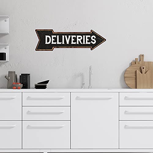 Delivery Sign Right Arrow Vintage Package Deliveries Signs Drop Off ...
