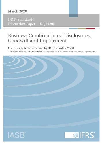 Buy IFRS Standards - Discussion Paper: Business Combinations ...