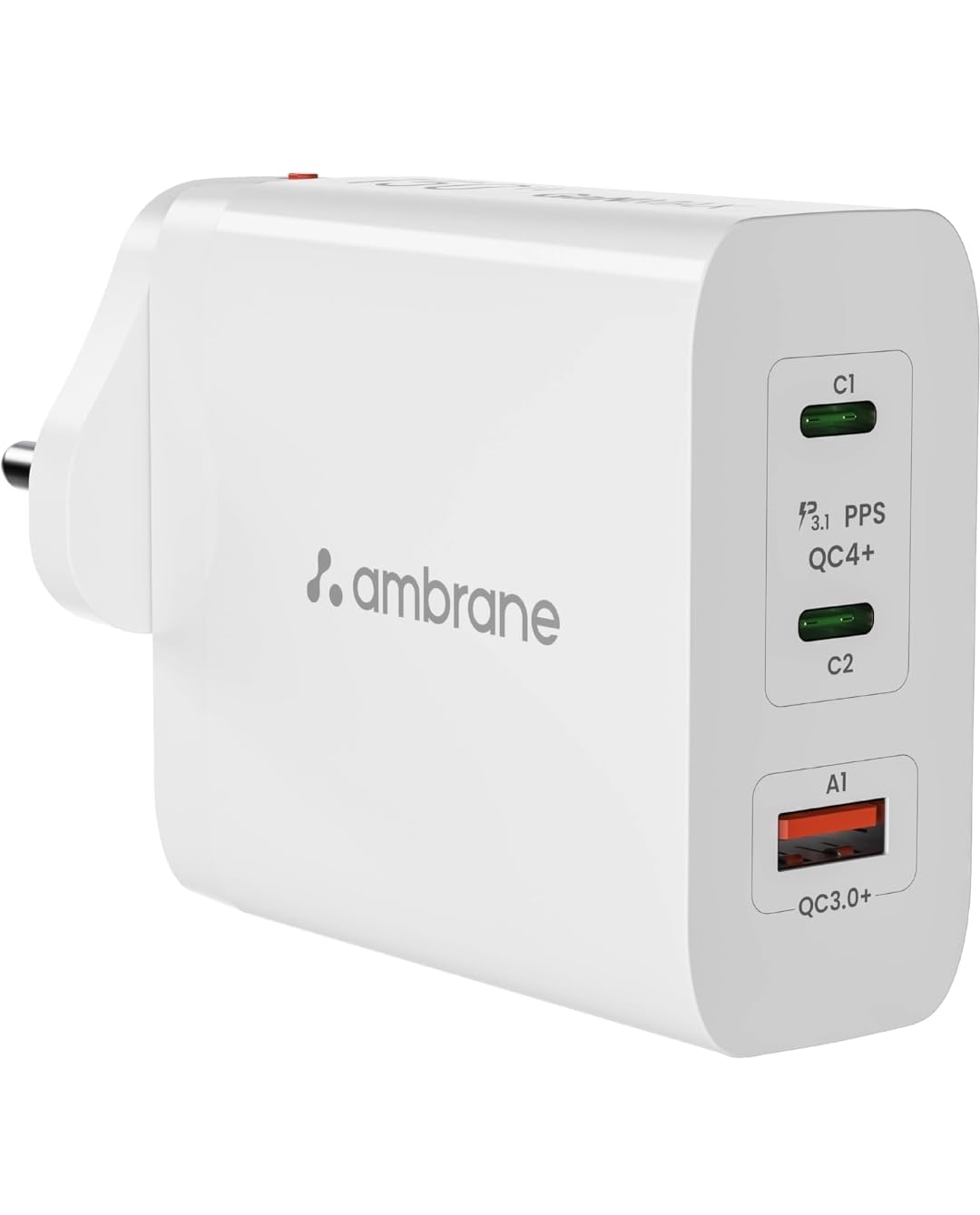 Ambrane 150W GaN Multi-Port Fast Charger Type C USB Compatible with All ...