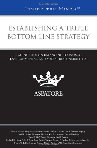 Amazon.com: Establishing a Triple Bottom Line Strategy: Leading CEOs on ...