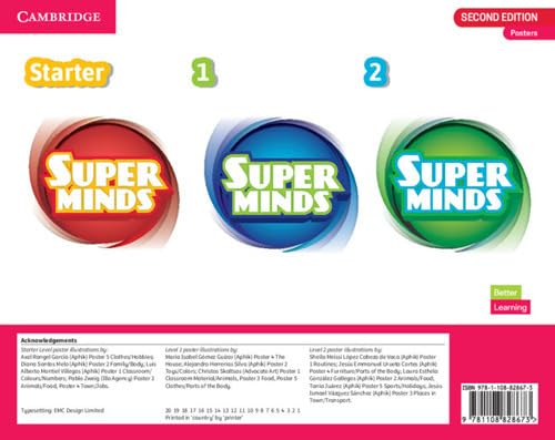 Amazon.com: Super Minds Levels 1–2/Starter Poster Pack British English ...
