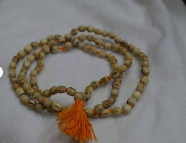 Rare-GEMS Basil Tulsi Mala 108+1 Beads Pure Tulsi/Wood Fine Beads ...