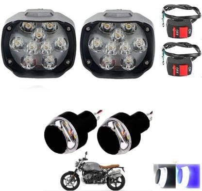 9 LED Fog Lamp Light Combo With Switches + 2 Handle Light Blue/White ...