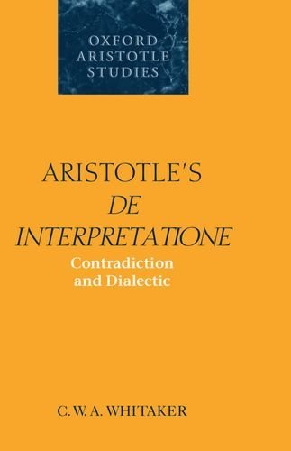 Amazon.com: Aristotle's De Interpretatione: Contradiction and Dialectic ...