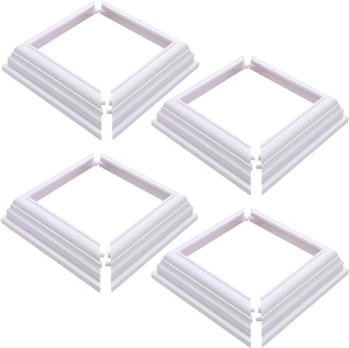 4x4 Post Base Cover, 4x4 Post Skirt, 4 Pcs Vinyl Post Skirt for Post ...