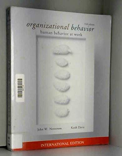 Organizational Behavior: Human Behavior at Work (McGraw-Hill ...
