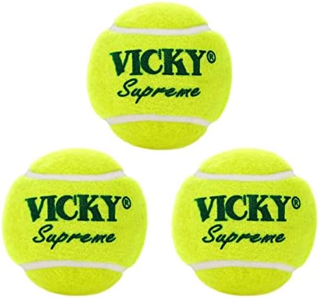 Vicky Rubber Cricket Tennis Ball (Green , Pack Of 6)Material: Rubber ...