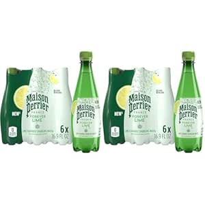 Amazon.com : Maison Perrier Forever Lime Flavored Sparkling Water, 16.9 Fl Oz Plastic Water ...